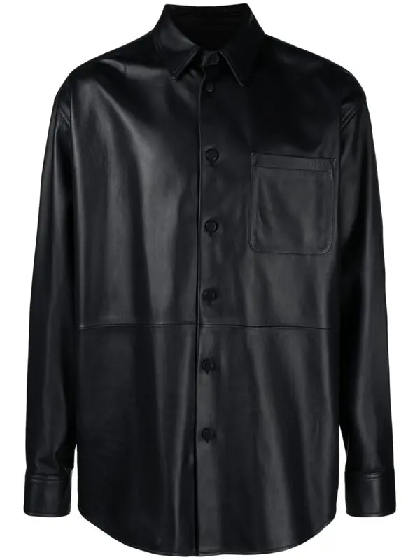 Off-White Panelled Lambskin Overshirt