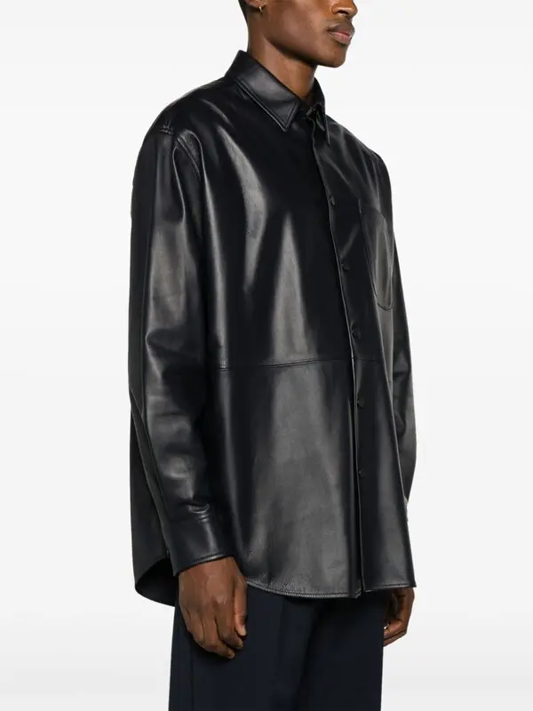 Off-White Panelled Lambskin Overshirt