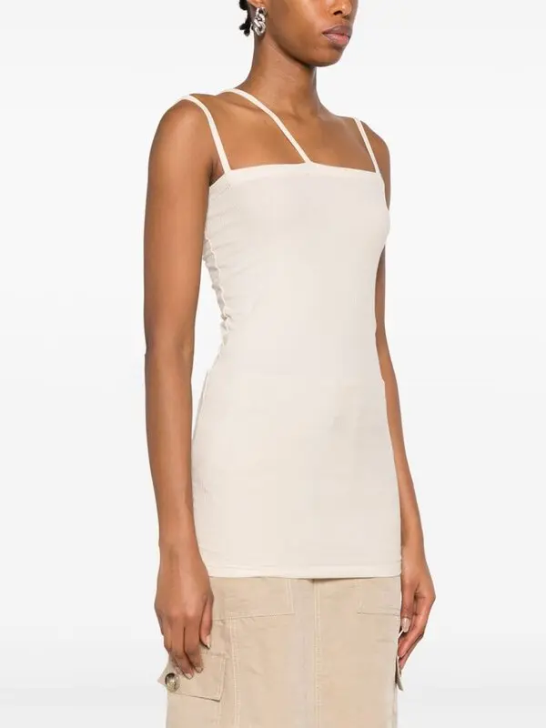 BASERANGE Nida Square-neck Top - Neutrals