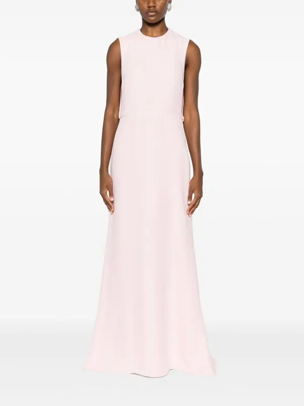 Valentino Garavani Bow-embellished Silk Gown
