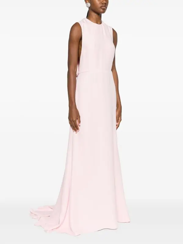Valentino Garavani Bow-embellished Silk Gown