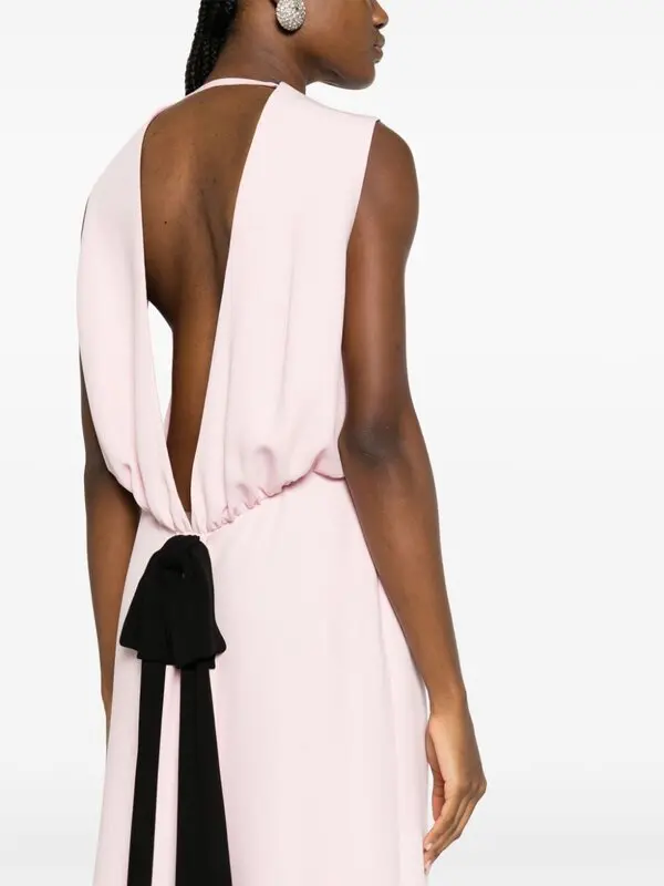 Valentino Garavani Bow-embellished Silk Gown