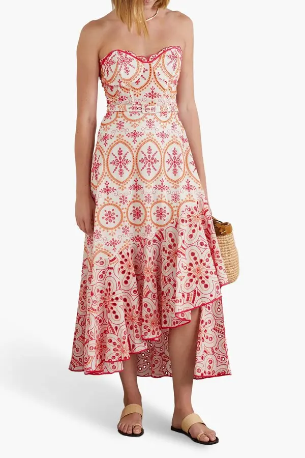 open lace back dress Charo Ruiz Irene Long Dress