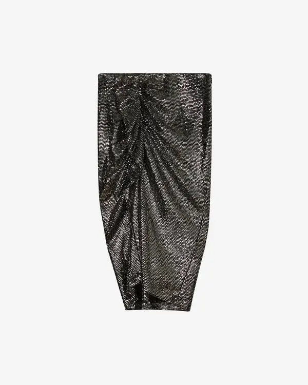 MARANT ETOILE Dolene Knee Length Pencil Skirt - Silver