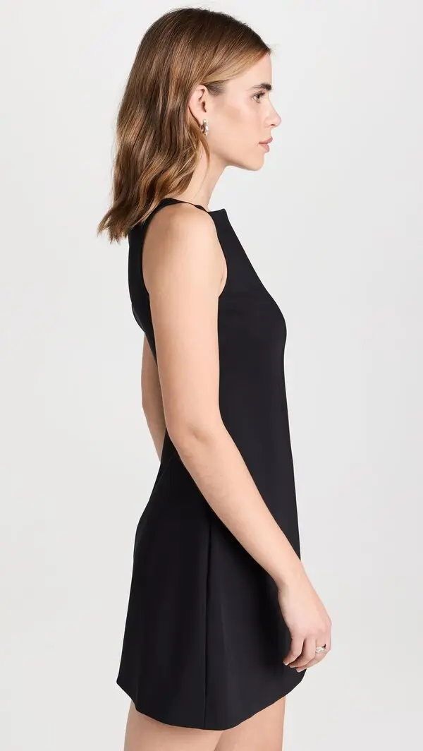 knee length dresses for ladies Chic Black Mini Dress