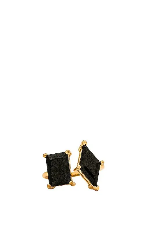 Ettika Kelly Ring - Black & Gold