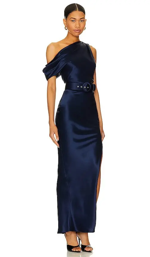 NICHOLAS Off-the-shoulder Gown - Dark Ink
