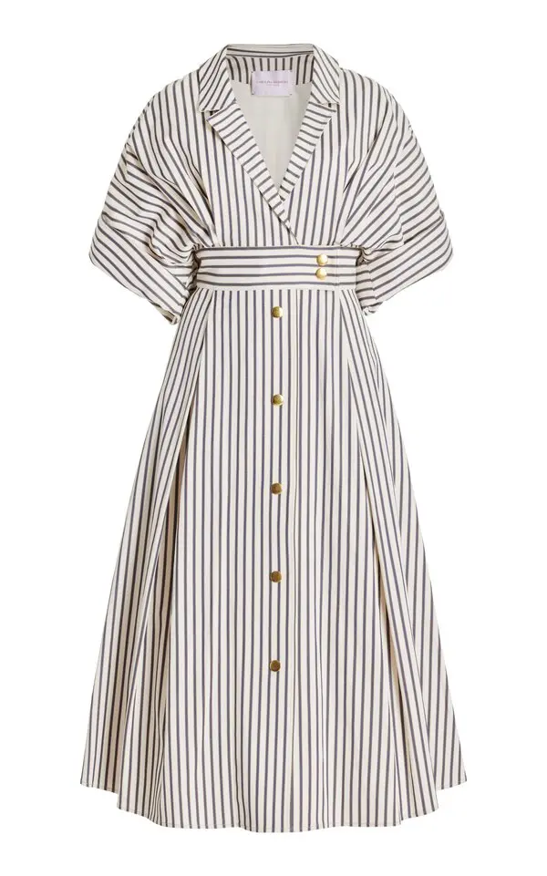 Carolina Herrera Cotton-blend Midi Shirt Dress