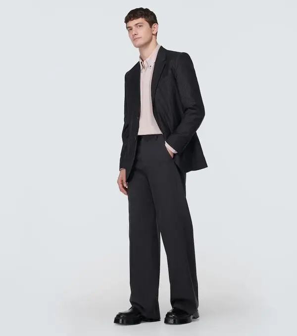 Ami Chalk Stripe Virgin Wool Blazer