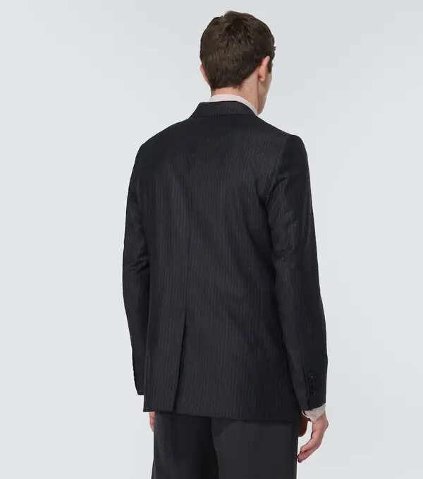 Ami Chalk Stripe Virgin Wool Blazer