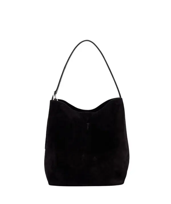 TOTEME Belted Suede Tote Bag - Brown