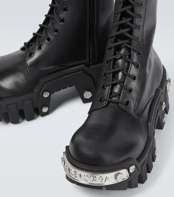 Balenciaga Bulldozer Leather Boots