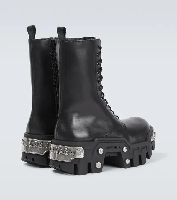 Balenciaga Bulldozer Leather Boots