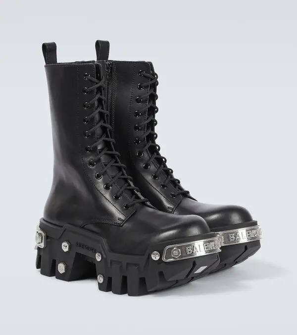 Balenciaga Bulldozer Leather Boots