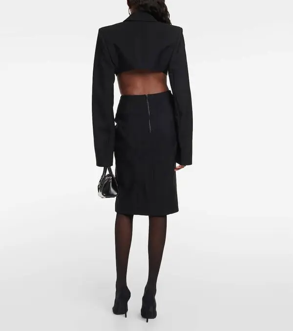MUGLER High-rise Pencil Skirt