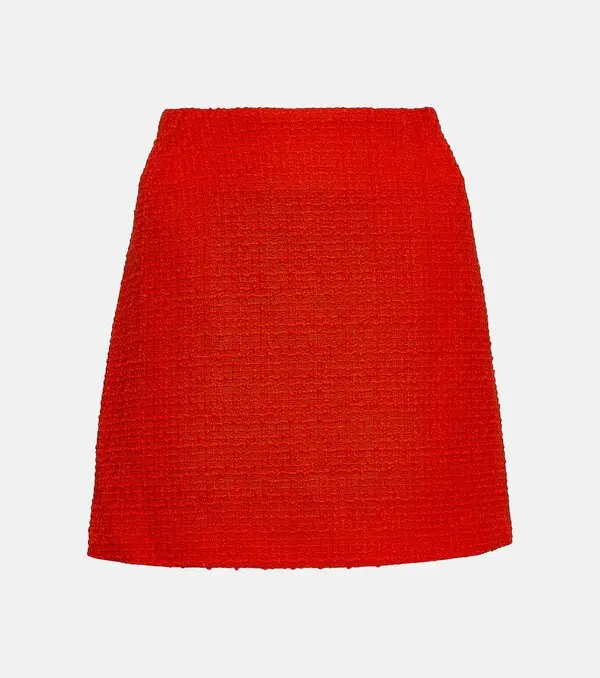 BLAZÉ MILANO Coci Wool-blend Miniskirt - Red
