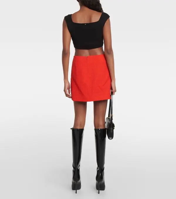 BLAZÉ MILANO Coci Wool-blend Miniskirt