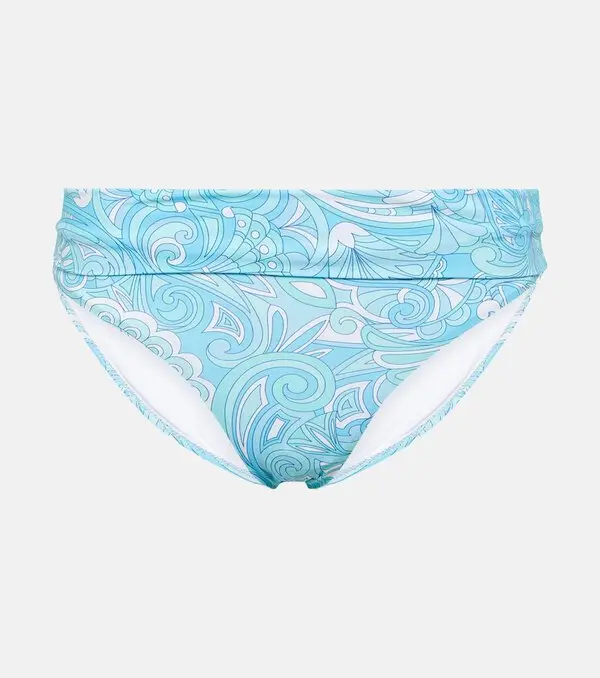 Melissa Odabash Brussels Printed Bikini Bottom - Blue