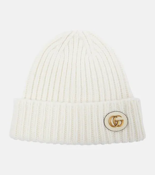Gucci Wool And Cashmere Beanie - White