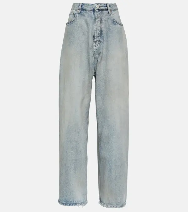 Balenciaga Mid-rise Wide-leg Jeans - Blue