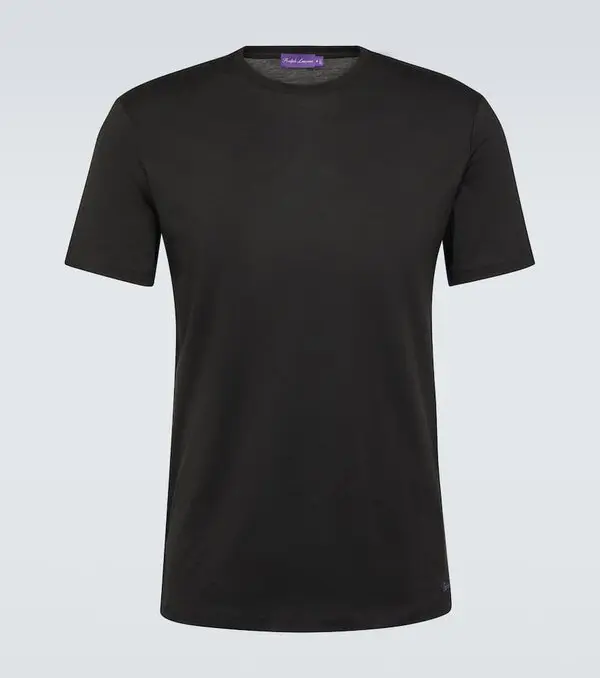 Ralph Lauren Purple Label Cotton Jersey T-shirt - Black