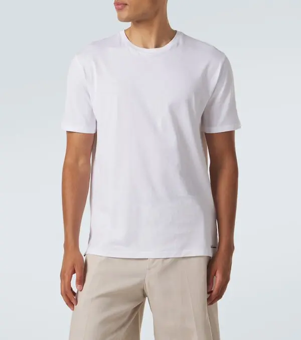 Ralph Lauren Purple Label Cotton Jersey T-shirt - White