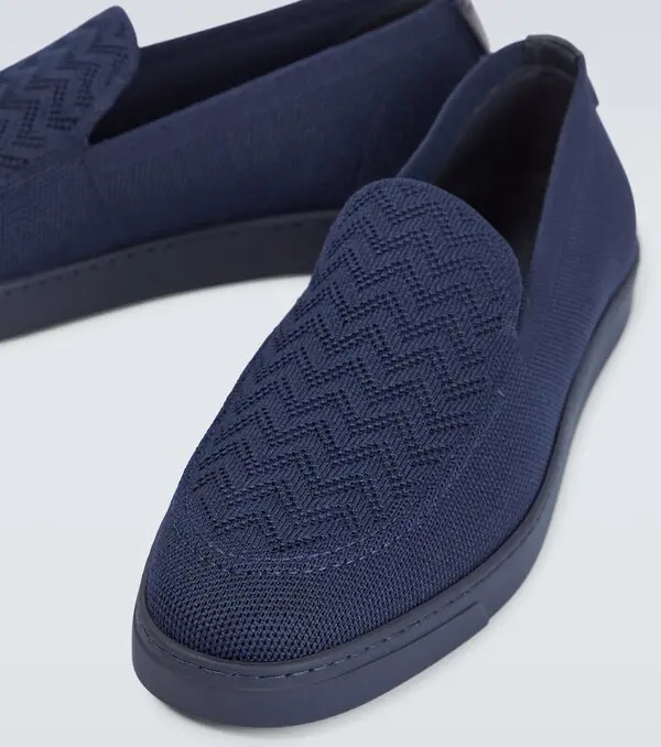 Giorgio Armani Canvas Slip-on Shoes