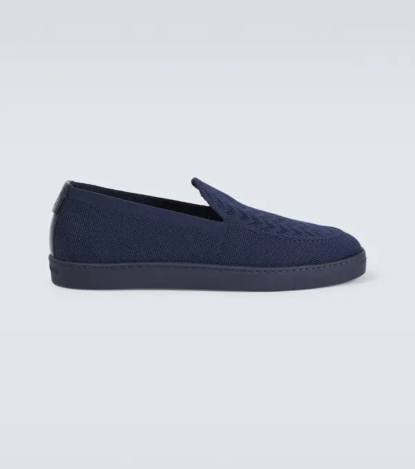 Giorgio Armani Canvas Slip-on Shoes