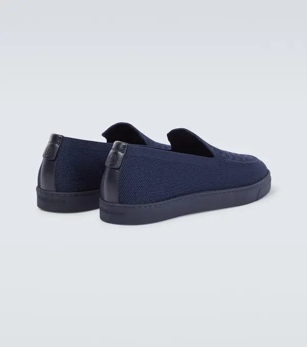 Giorgio Armani Canvas Slip-on Shoes