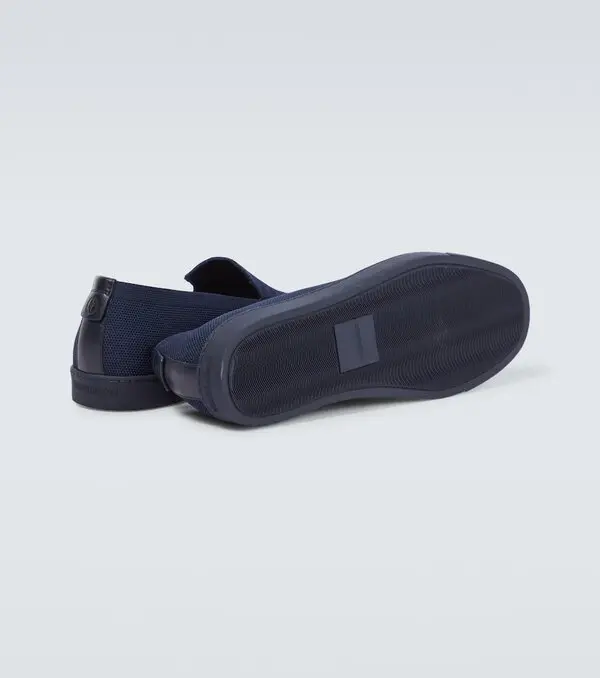 Giorgio Armani Canvas Slip-on Shoes