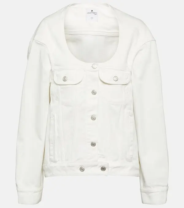 COURREGES Courrèges Denim Trucker Jacket - White