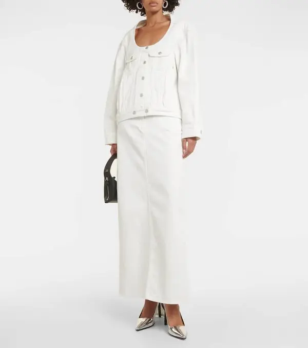 COURREGES Courrèges Denim Trucker Jacket - White