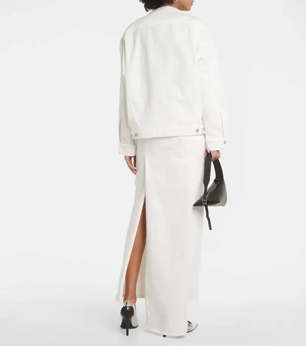 COURREGES Courrèges Denim Trucker Jacket - White