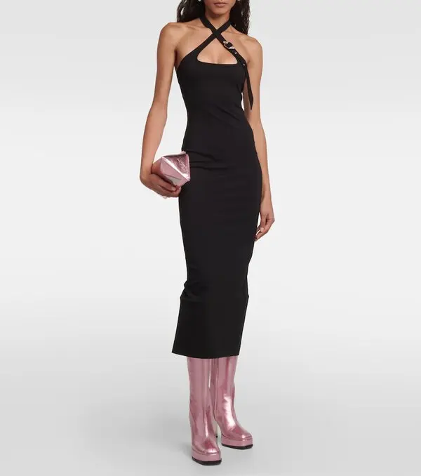 NODALETO Angel Metallic Leather Knee-high Boots