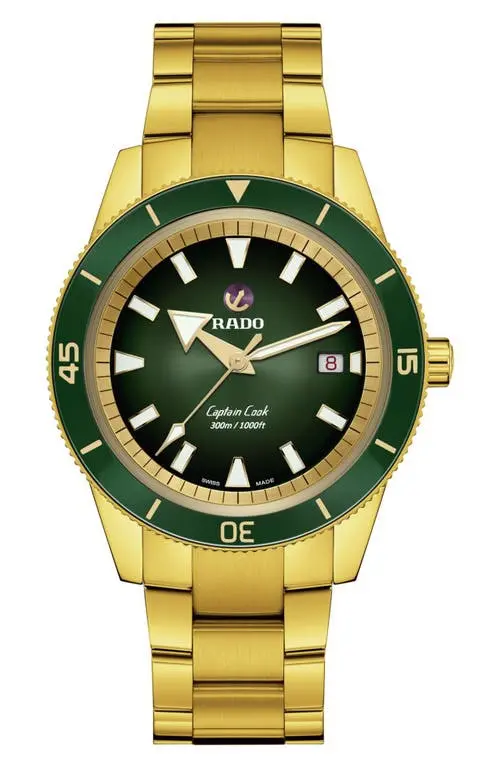 RADO Captain Cook Automatic Bracelet Watch - Green
