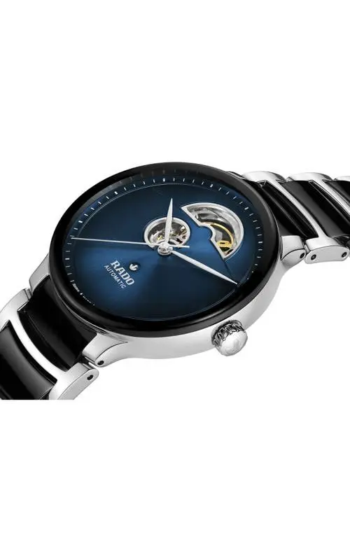 RADO Centrix Open Heart Automatic Bracelet Watch - Blue