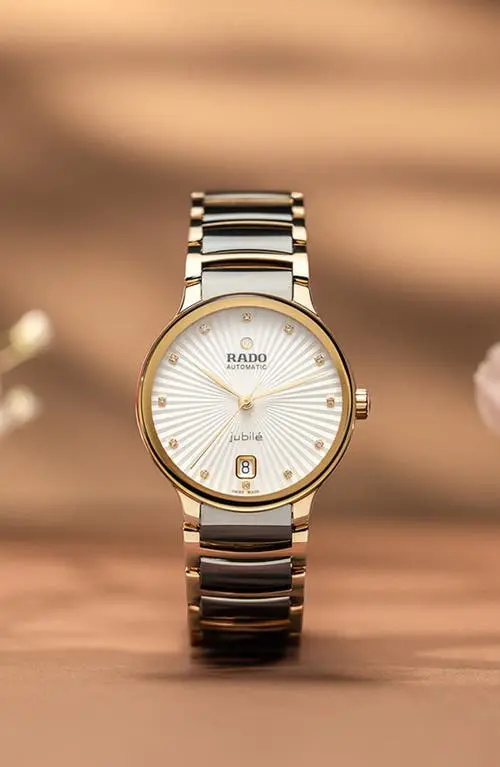 RADO Centrix Diamond Ceramic Bracelet Watch - Silver