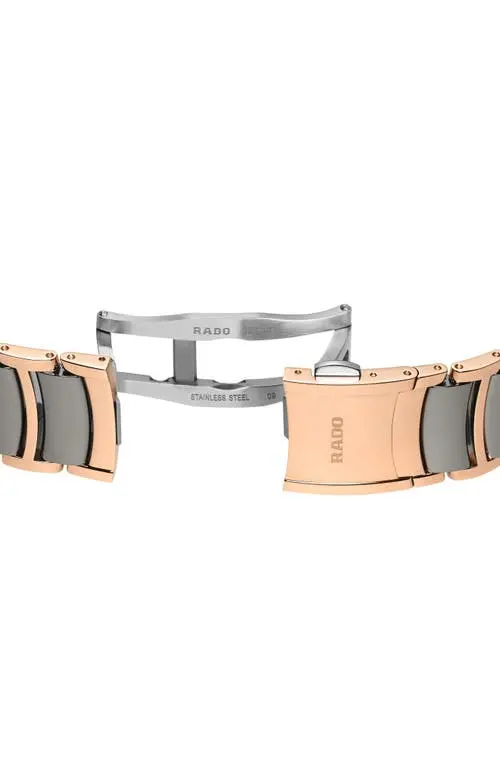 RADO Centrix Diamond Ceramic Bracelet Watch - Silver