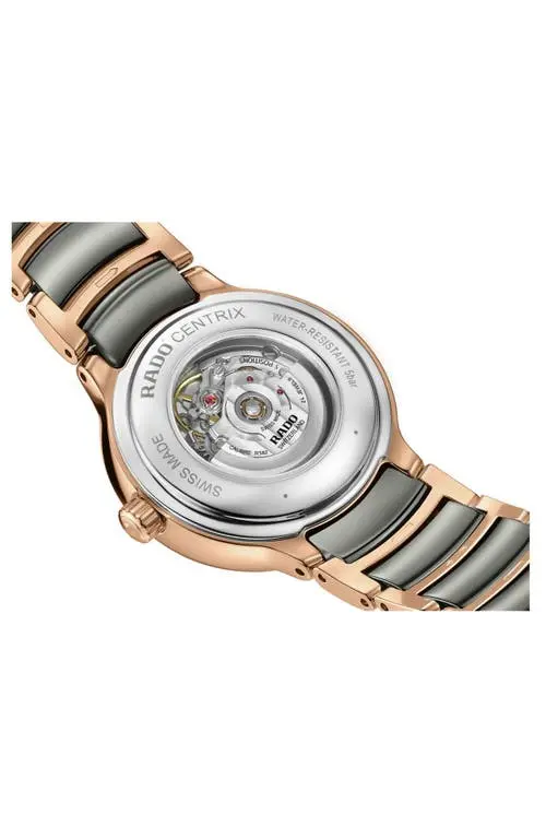 RADO Centrix Diamond Ceramic Bracelet Watch - Silver