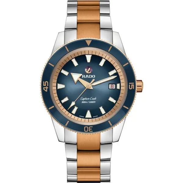 RADO Captain Cook Automatic Bracelet Watch - Blue