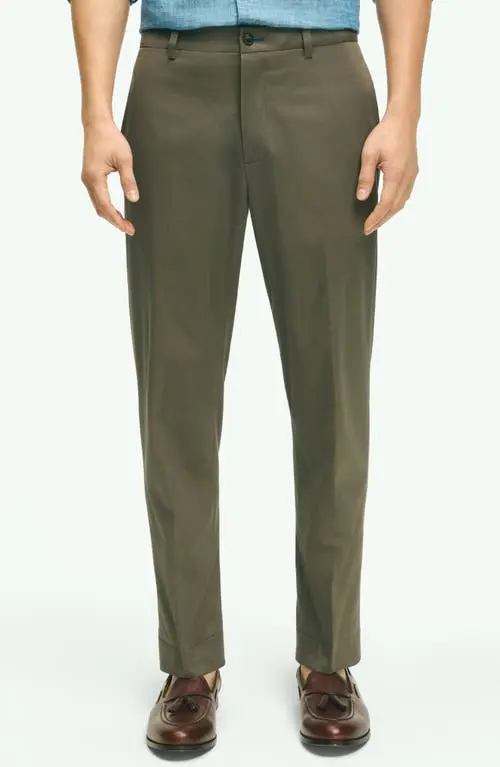 Brooks Brothers Regular Fit Stretch Cotton Advantage Chinos - Magnet