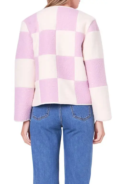 English Factory Boxy Checker Jacket