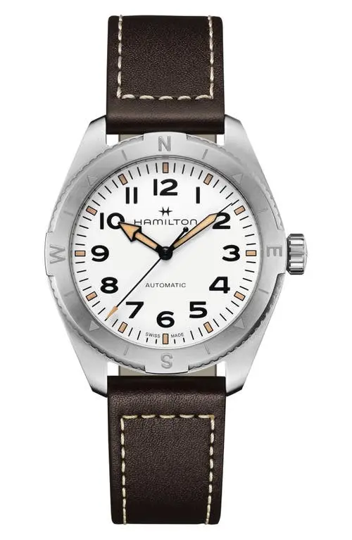 Hamilton Khaki Field Expedition Automatic Strap Watch - White