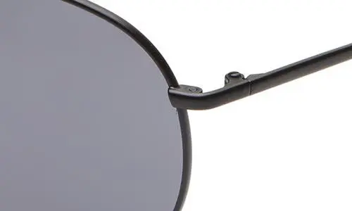 Nike Chance 61mm Aviator Sunglasses - Satin Black/dark Grey