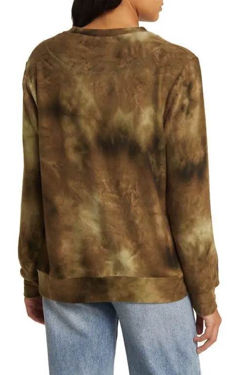 Loveappella Tie Dye Hacci Knit Top