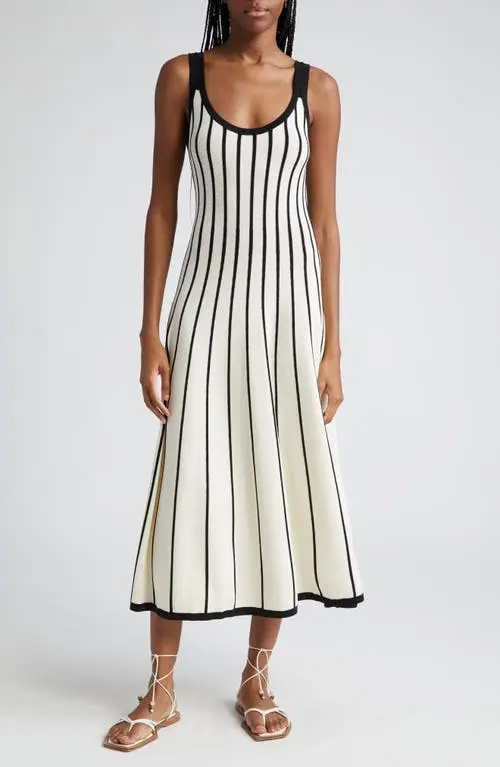 Zimmermann Matchmaker Stripe Tank Sweater Dress In Cream/ Black - 44% Off |  Editorialist