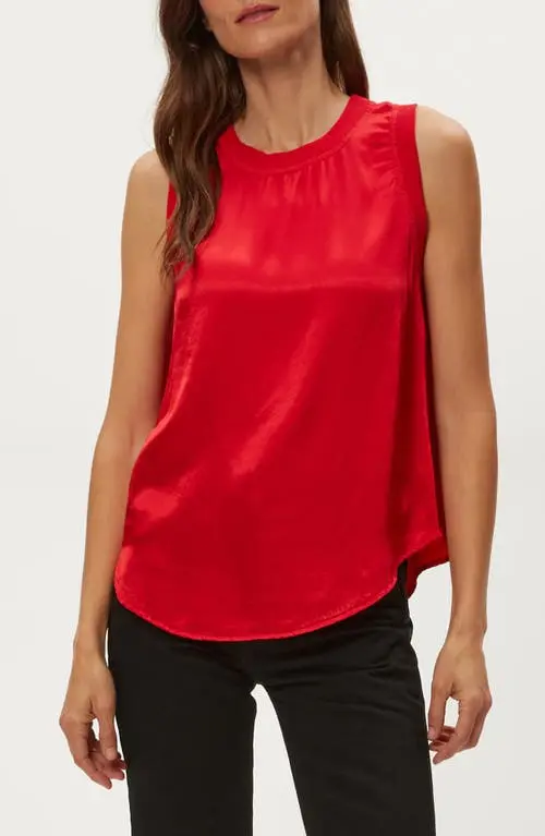 Michael Stars Shay Satin Tank Top - Poppy