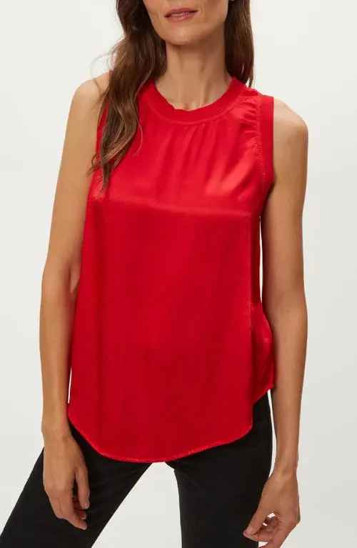 Michael Stars Shay Satin Tank Top - Poppy