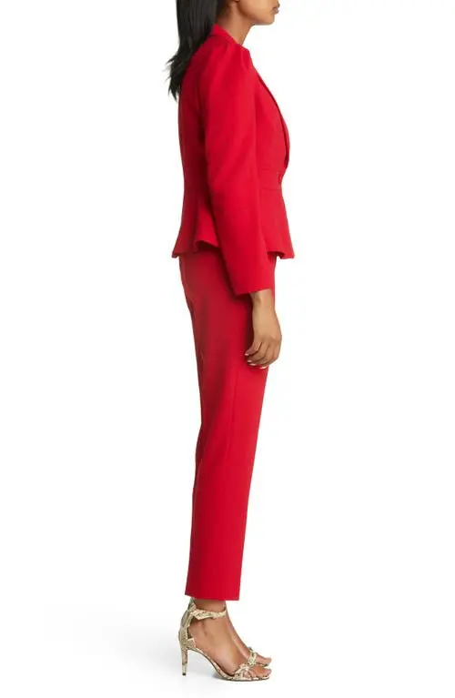 TAHARI ASL Peplum Blazer & Tapered Pants Set