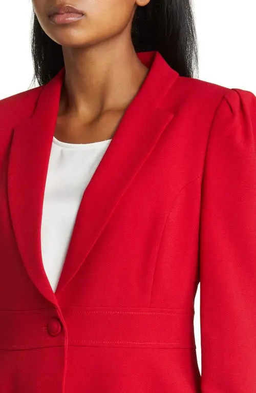TAHARI ASL Peplum Blazer & Tapered Pants Set